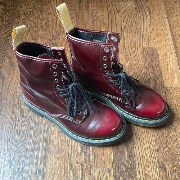 Dr. Martens | Shoes | Cherry Red Vegan Dr Martens Docs Doc Marten ...